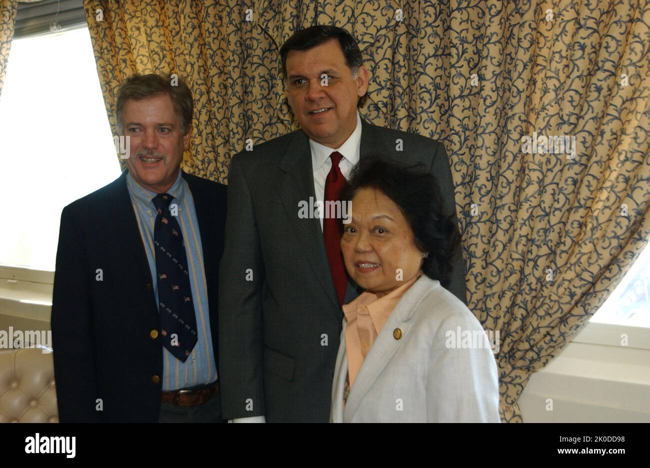 Secretary Mel Martinez with Congresswoman Patsy Mink. Secretary Mel ...