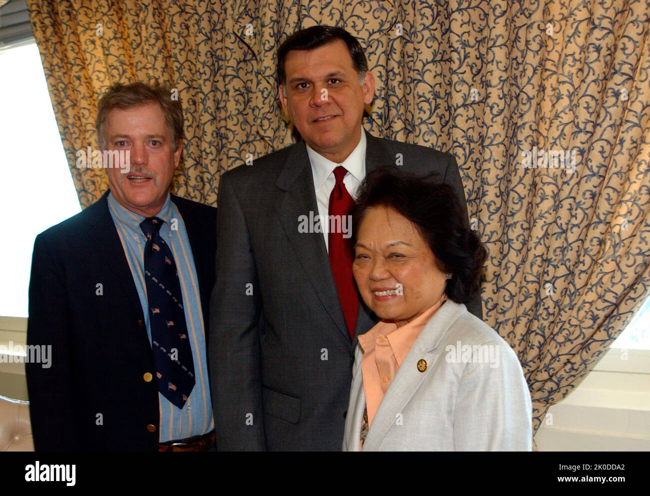 Secretary Mel Martinez with Congresswoman Patsy Mink. Secretary Mel ...