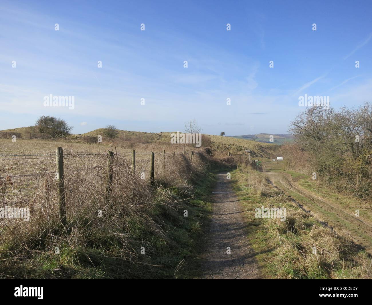 The South Downs Way National trail and park. long distance footpath ...
