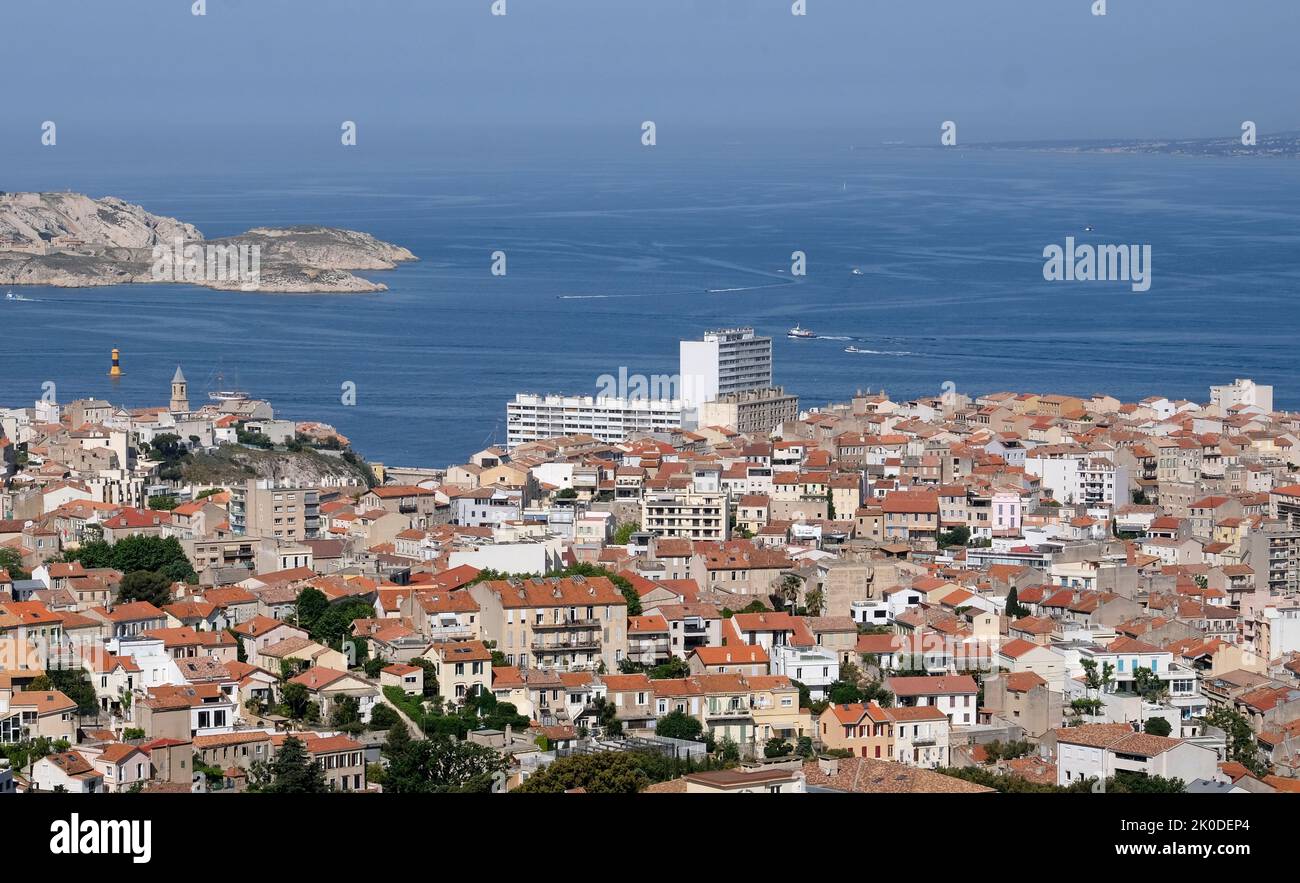 Marseille france panorama from hill hi-res stock photography and images ...