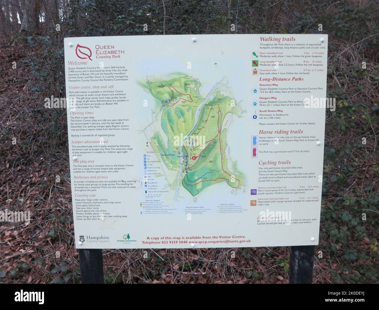 The South Downs Way National trail and park. long distance footpath ...