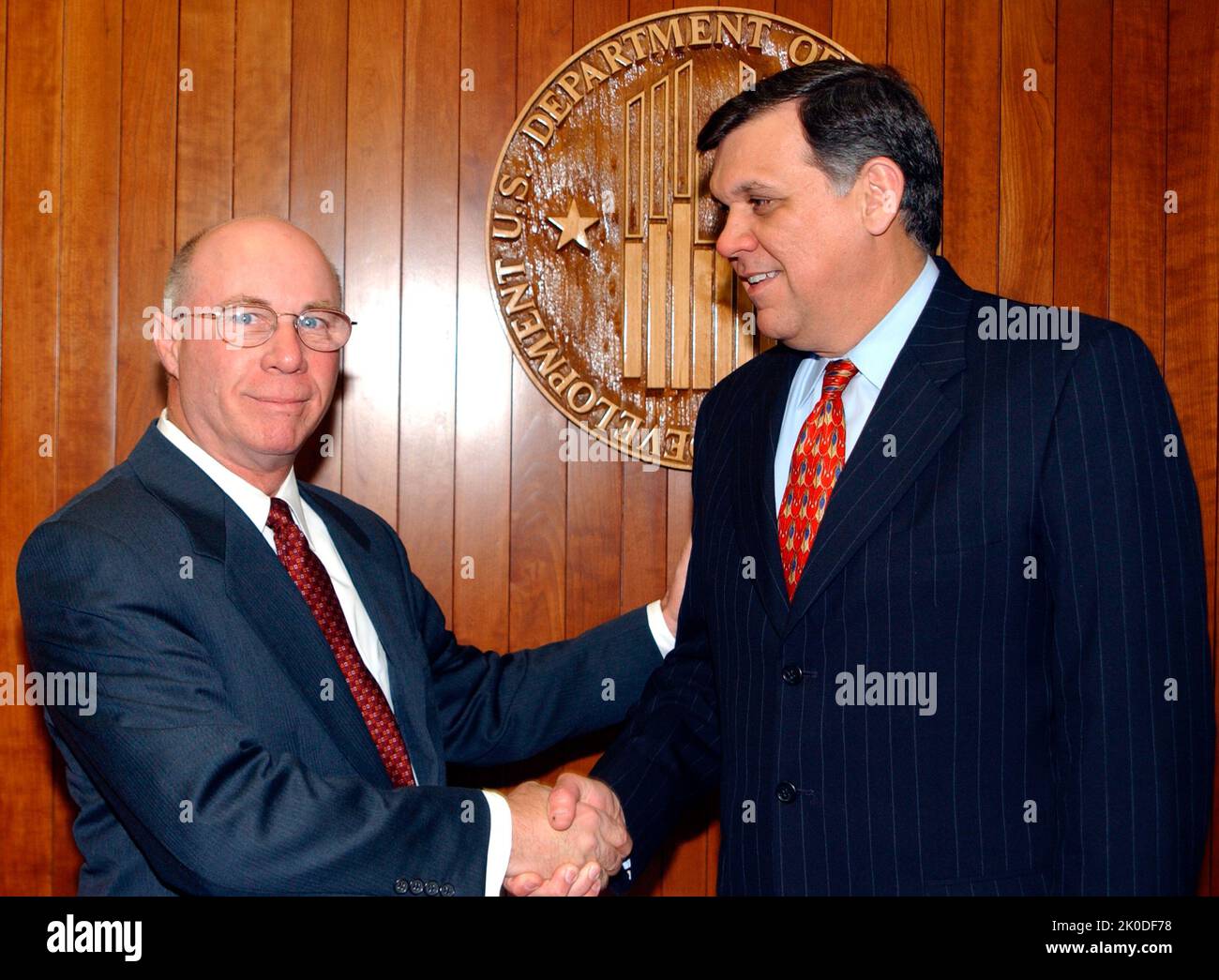 Secretary Mel Martinez with Guarione Diaz. Secretary Mel Martinez with ...
