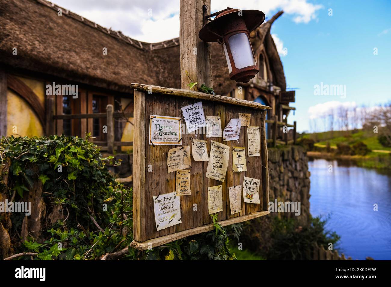 Hobbiton, New Zealand, Matamata, Lord of the Rings/The Hobbit film set ...