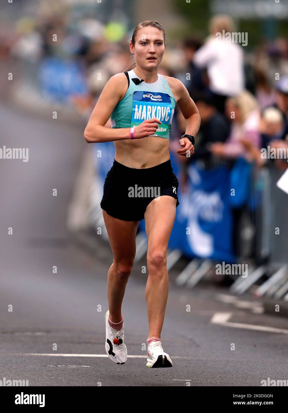 Amy-Eloise Markovc competes in the Elite Women race during the Great ...
