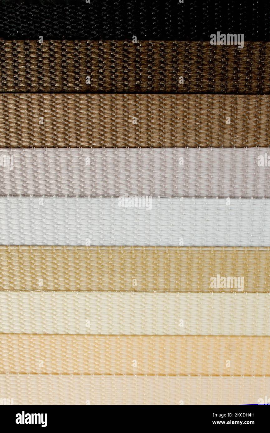 Catalog of different shades of fabric colors. Variety of color of dense ...