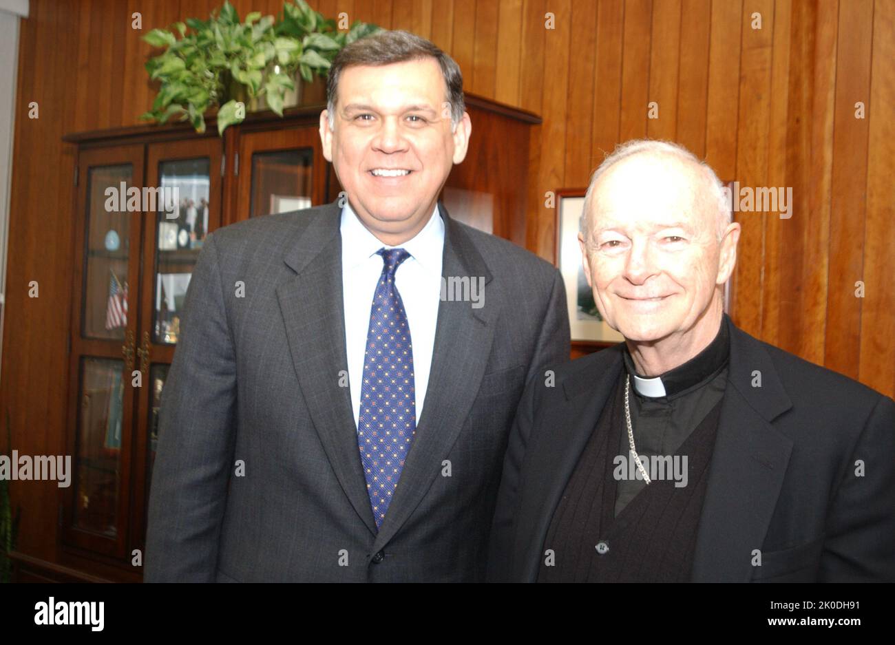Secretary Mel Martinez with Cardinal Theodore McCarrick. Secretary Mel ...