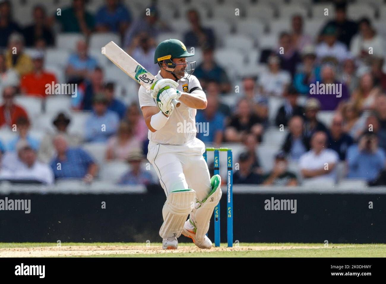 South Africa's Dean Elgar during the LV= Insurance Test match England ...