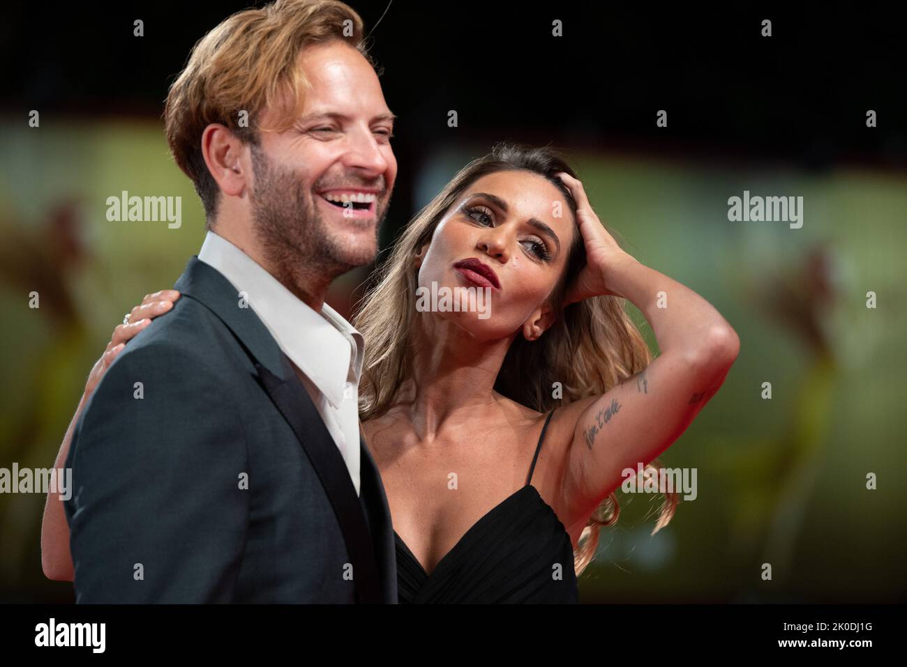 Alessandro Borghi and Irene Forti attend "The Hanging Sun" red carpet ...