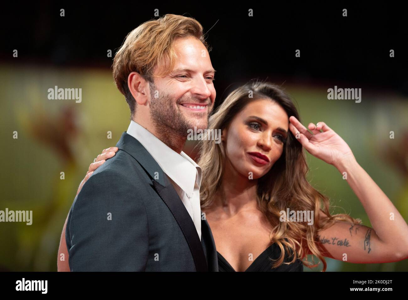 Alessandro Borghi and Irene Forti attend "The Hanging Sun" red carpet ...