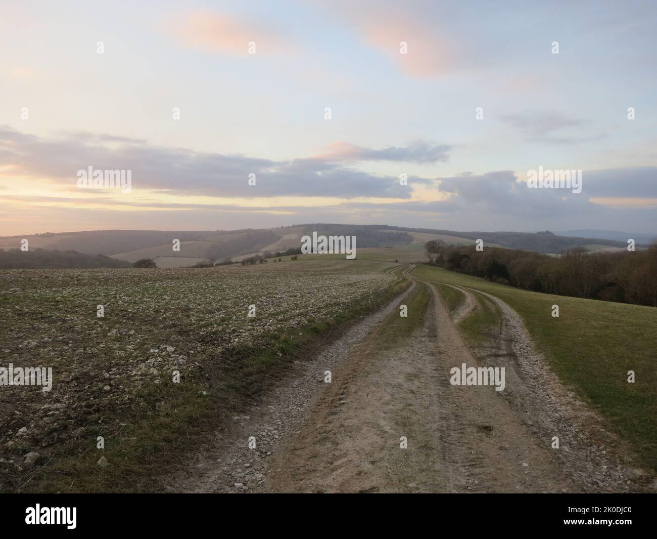 The South Downs Way National trail and park. long distance footpath ...