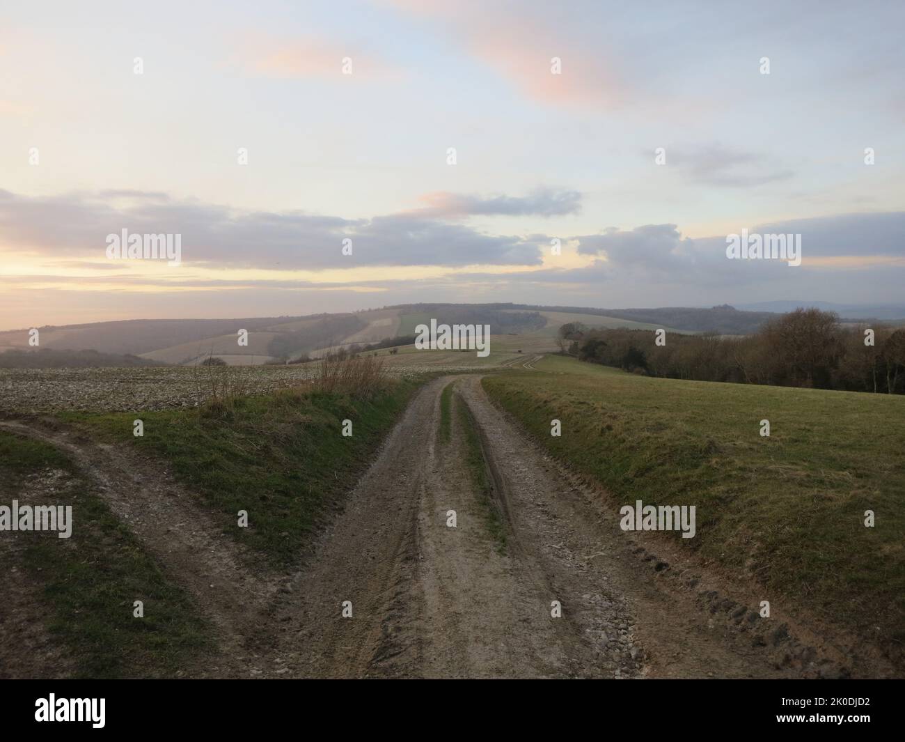 The South Downs Way National trail and park. long distance footpath ...