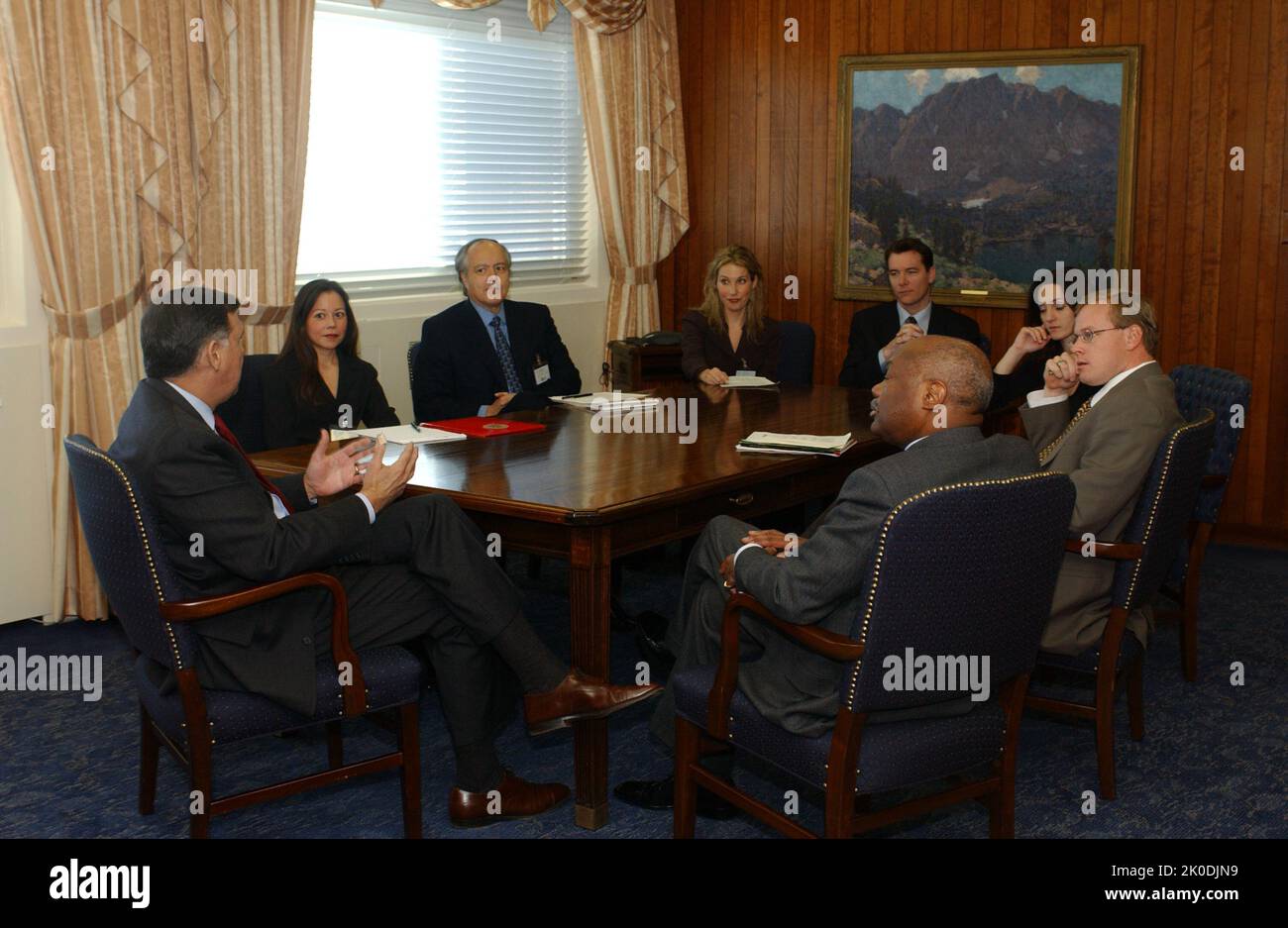 Secretary Mel Martinez with San Francisco, California Mayor Willie ...
