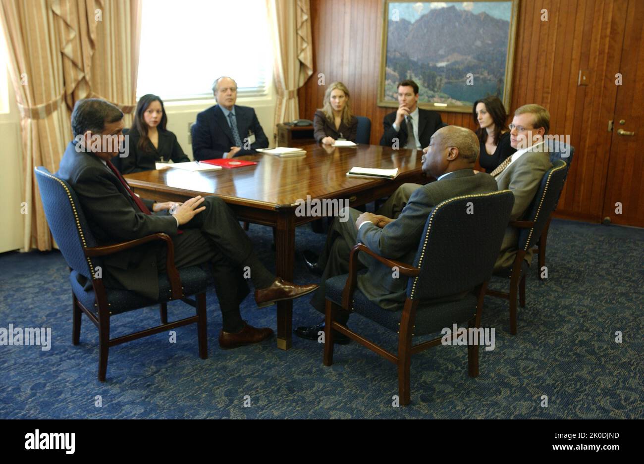 Secretary Mel Martinez with San Francisco, California Mayor Willie ...