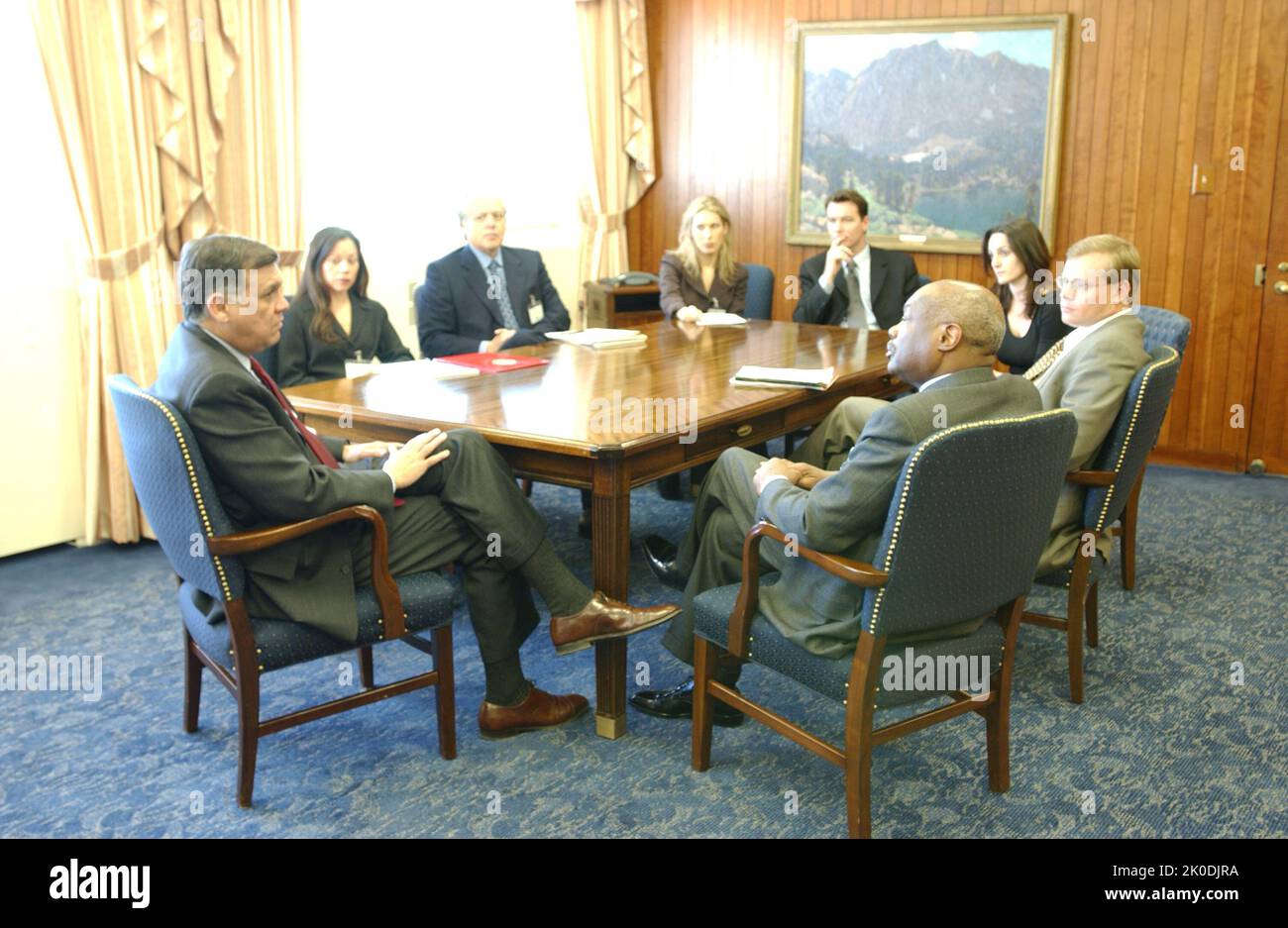 Secretary Mel Martinez with San Francisco, California Mayor Willie ...