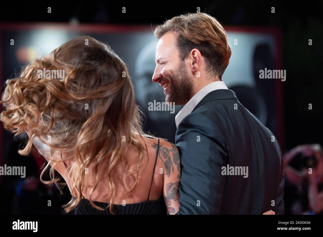 Alessandro Borghi and Irene Forti attend "The Hanging Sun" red carpet ...