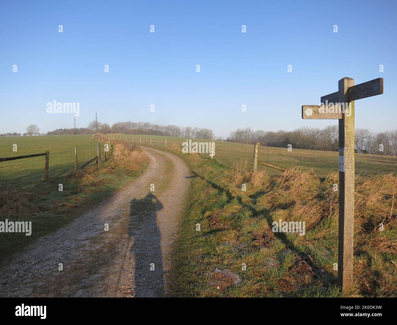 The South Downs Way National trail and park. long distance footpath ...