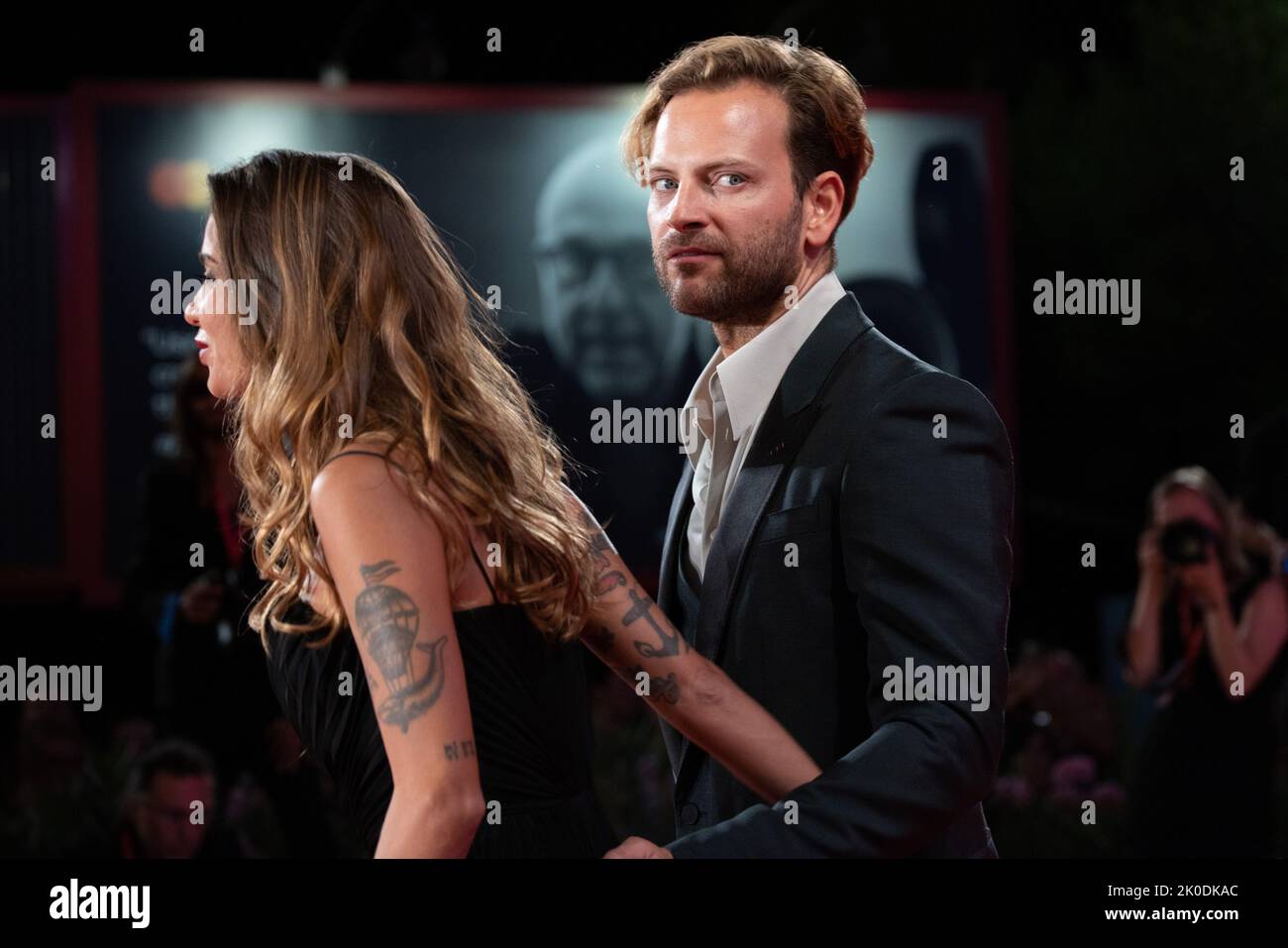 Alessandro Borghi and Irene Forti attend "The Hanging Sun" red carpet ...