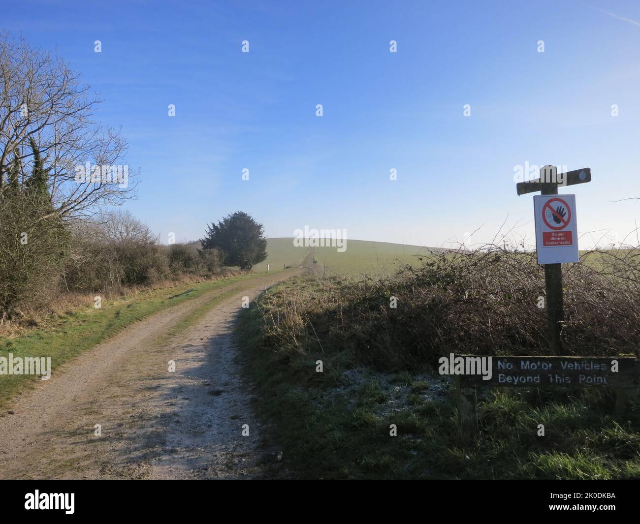 The South Downs Way National trail and park. long distance footpath ...