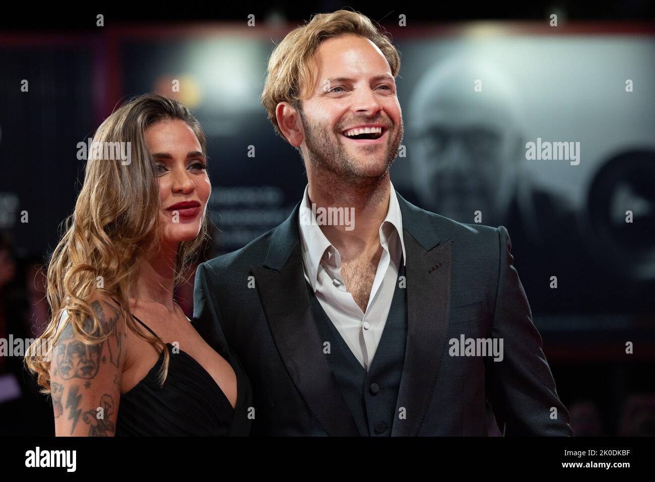Alessandro Borghi and Irene Forti attend "The Hanging Sun" red carpet ...