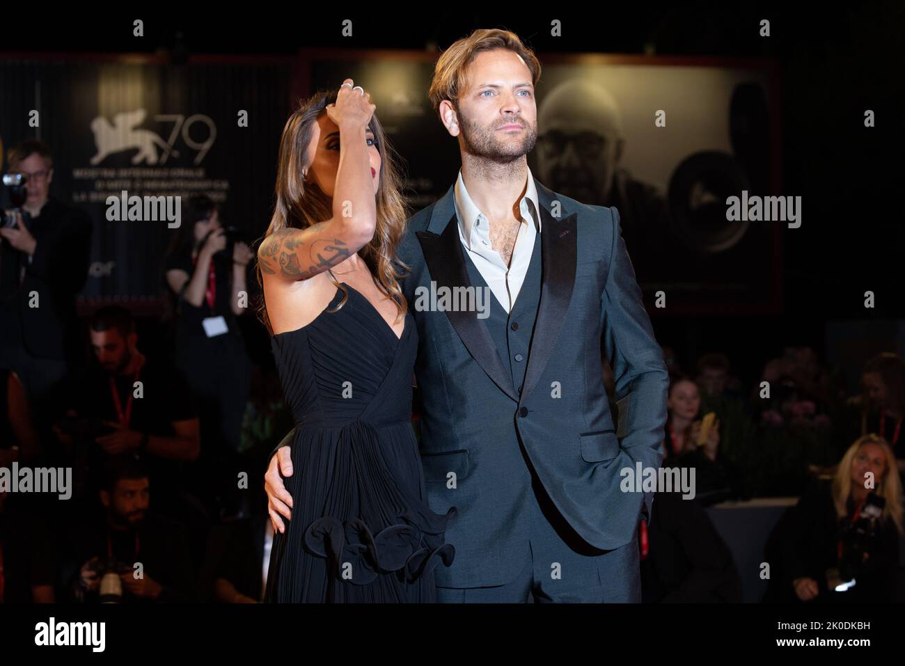 Alessandro Borghi and Irene Forti attend "The Hanging Sun" red carpet ...