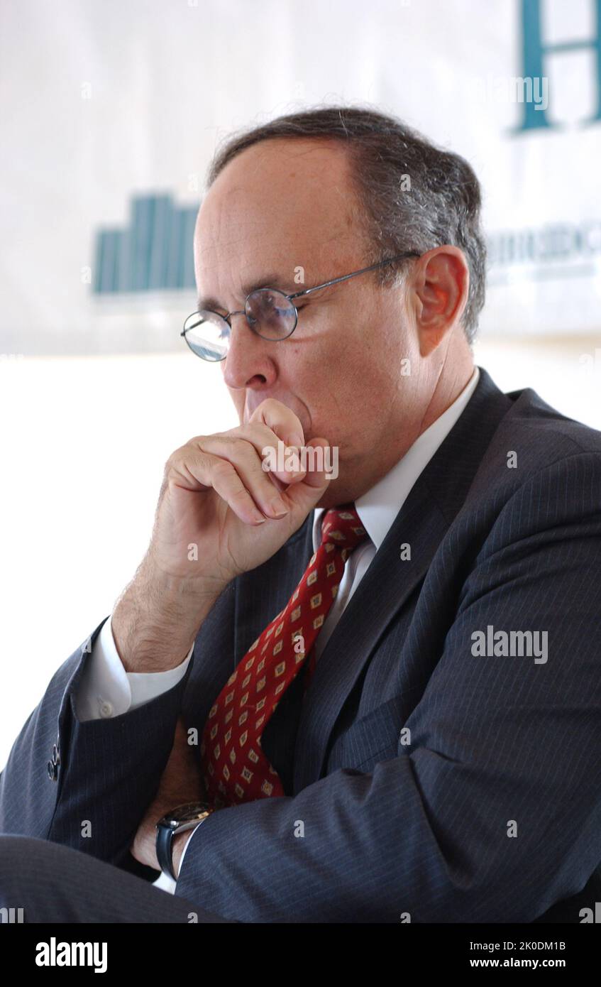 Secretary Mel Martinez in New York City with Mayor Rudolph Giuliani ...