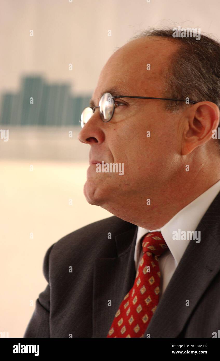 Secretary Mel Martinez in New York City with Mayor Rudolph Giuliani ...