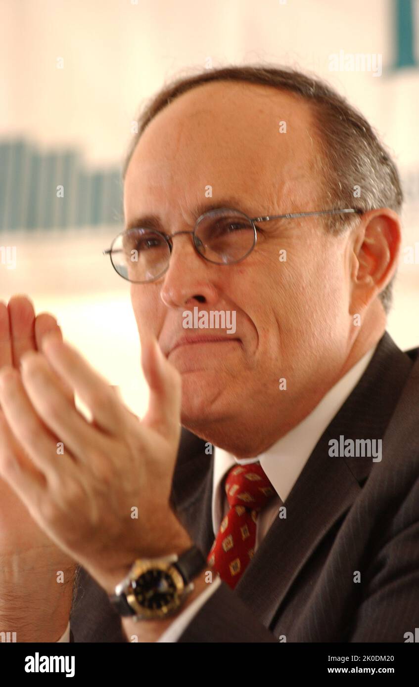 Secretary Mel Martinez in New York City with Mayor Rudolph Giuliani ...