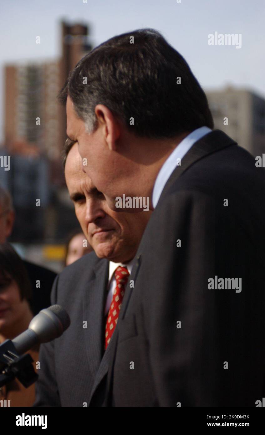 Secretary Mel Martinez in New York City with Mayor Rudolph Giuliani ...