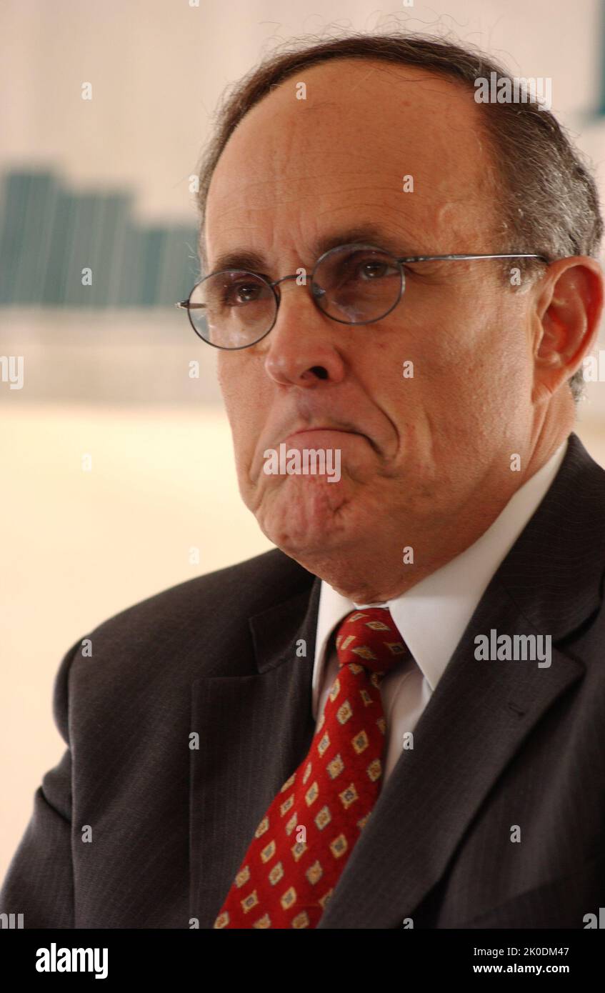Secretary Mel Martinez in New York City with Mayor Rudolph Giuliani ...