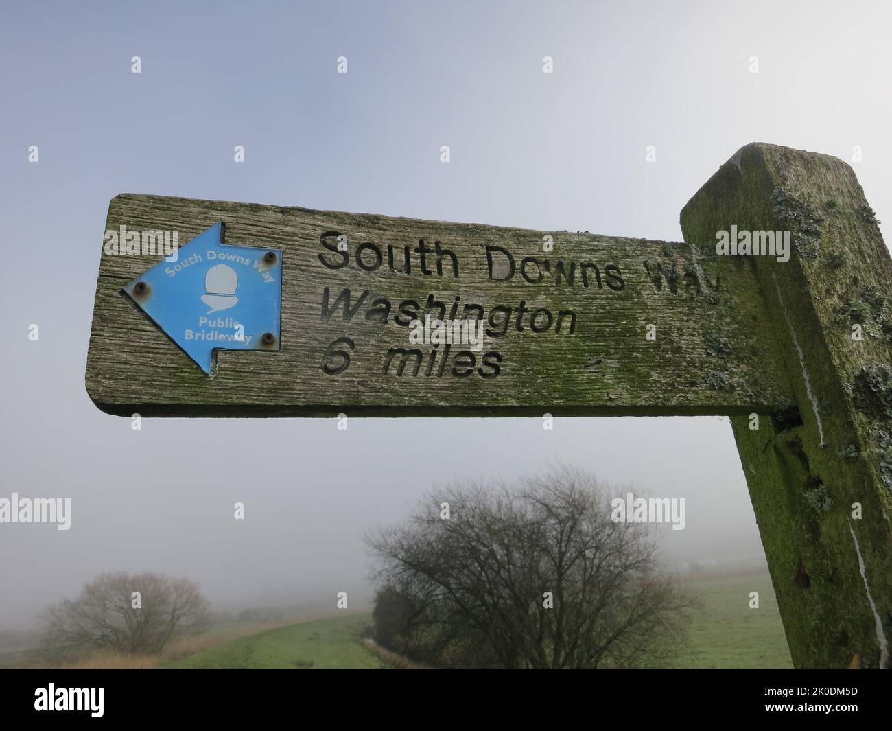 The South Downs Way National trail and park. long distance footpath ...