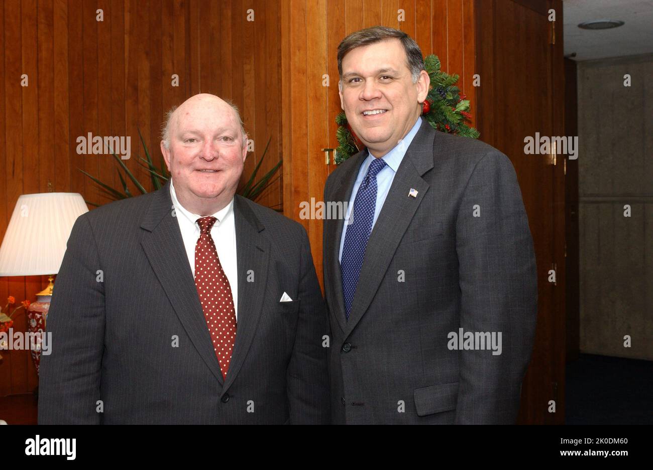 Secretary Mel Martinez, with Former White House Press Secretary Marlin ...