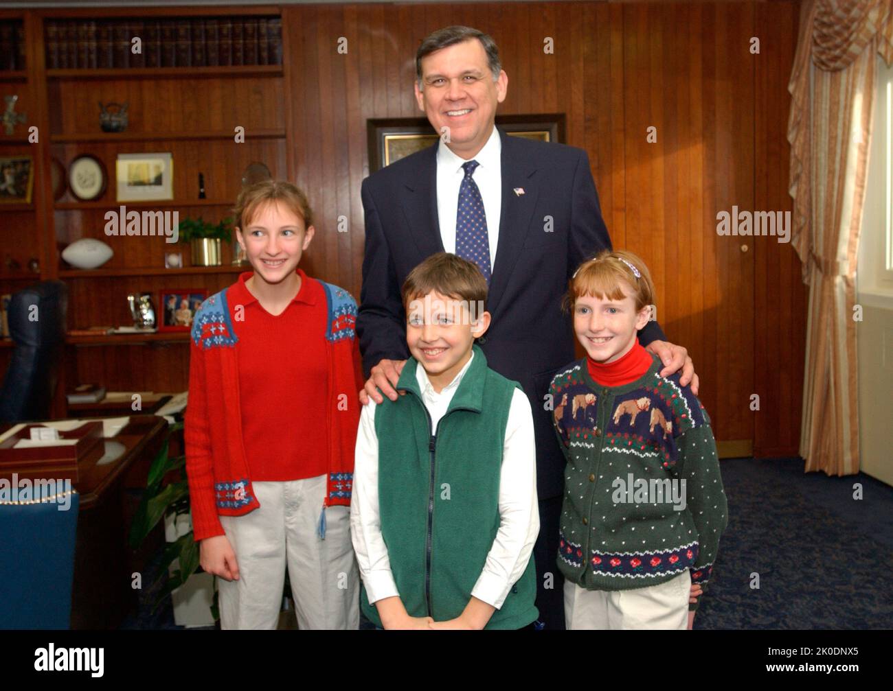 Secretary Mel Martinez with Erin Kanoy and Family. Secretary Mel Martinez with Erin Kanoy and ...