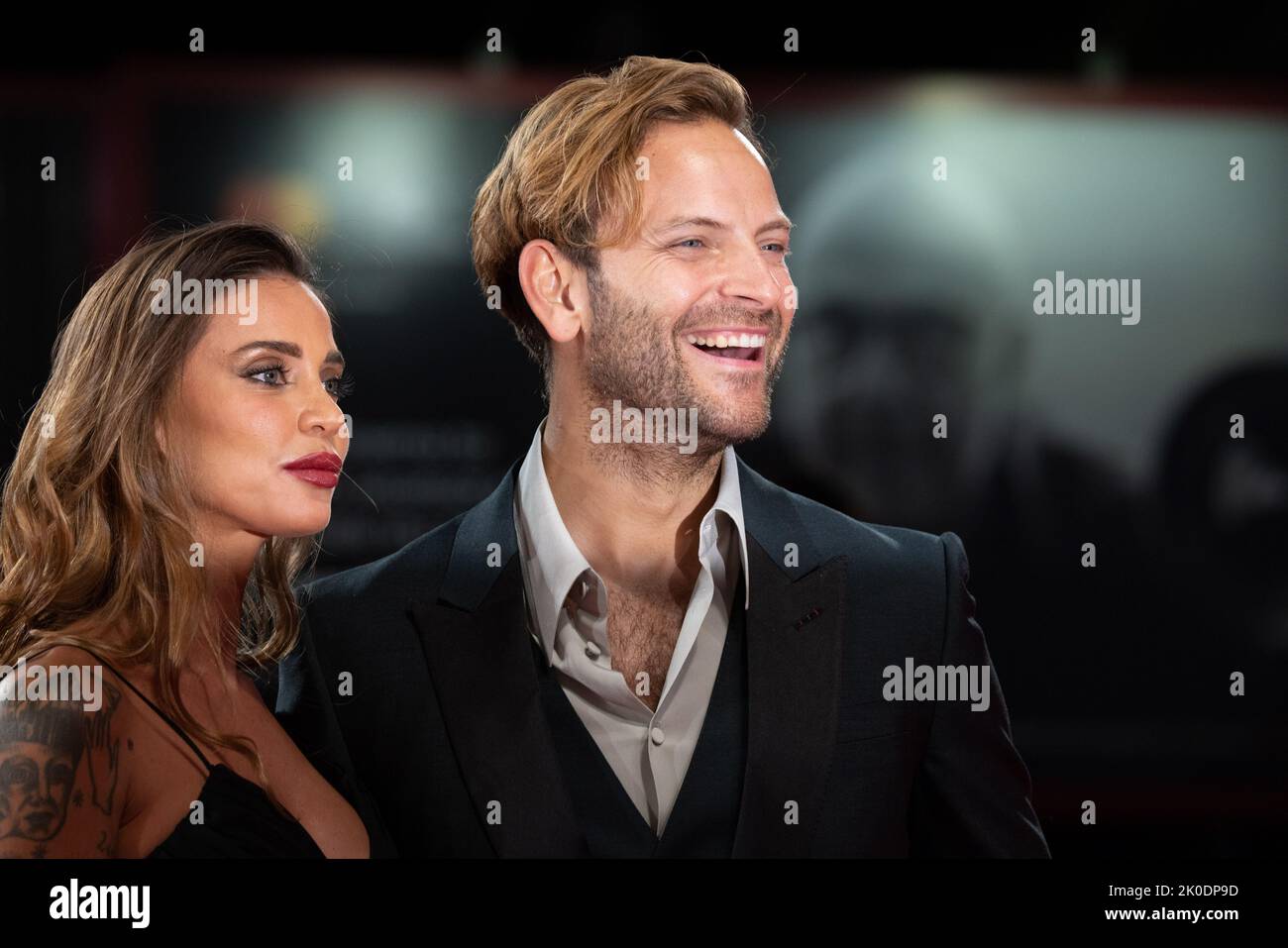 Alessandro Borghi and Irene Forti attend "The Hanging Sun" red carpet ...