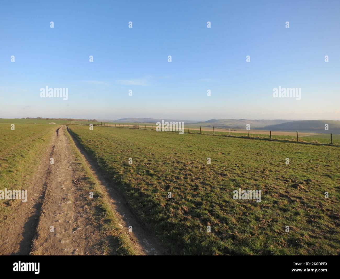 The South Downs Way National trail and park. long distance footpath ...