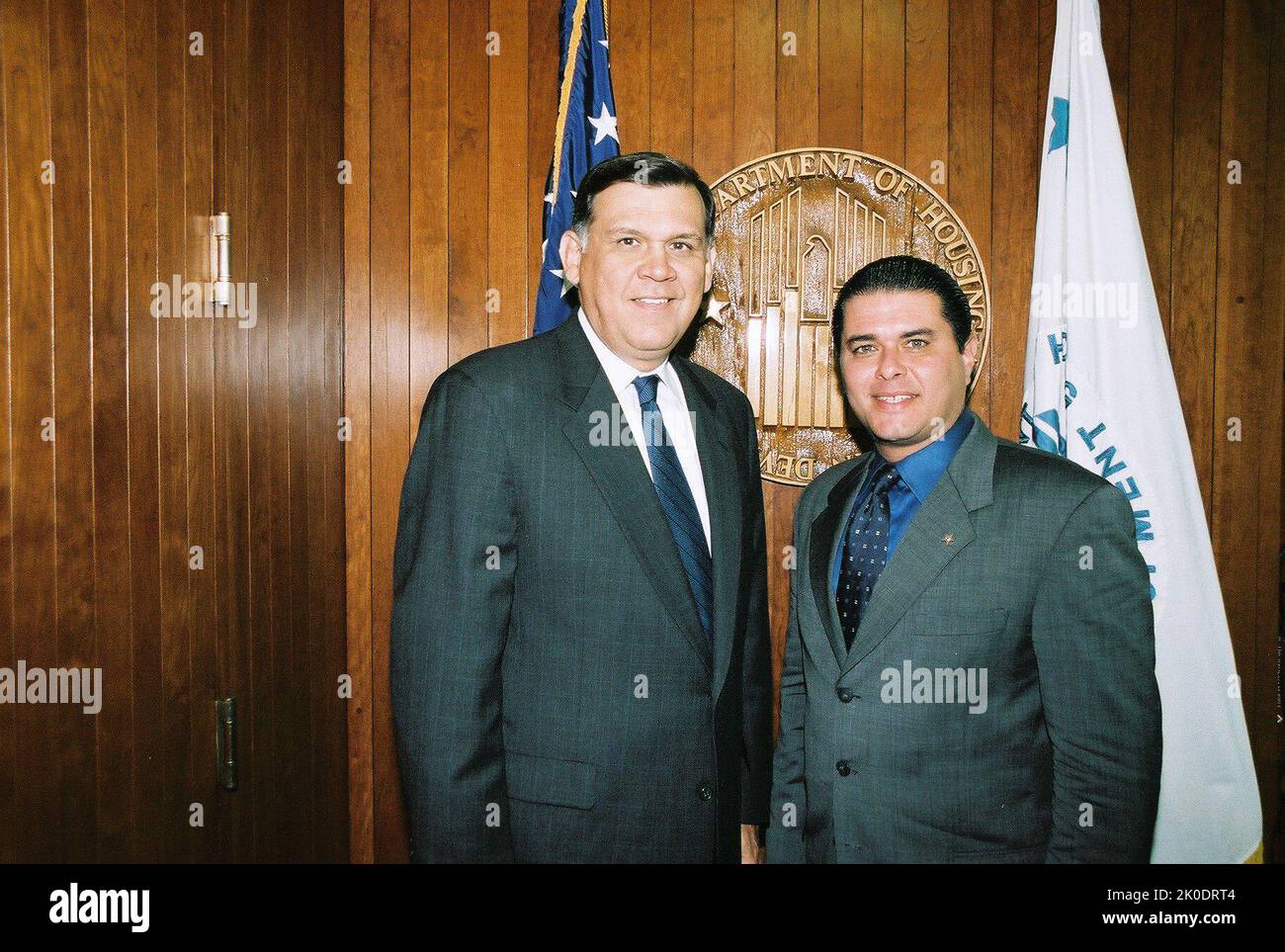 Secretary Mel Martinez, Deputy Secretary Alphonso Jackson with Mayor of ...