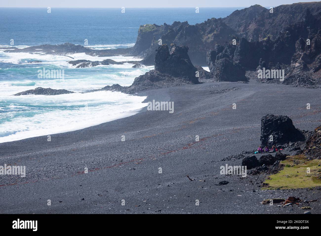 Amazing black beach on hi-res stock photography and images - Alamy