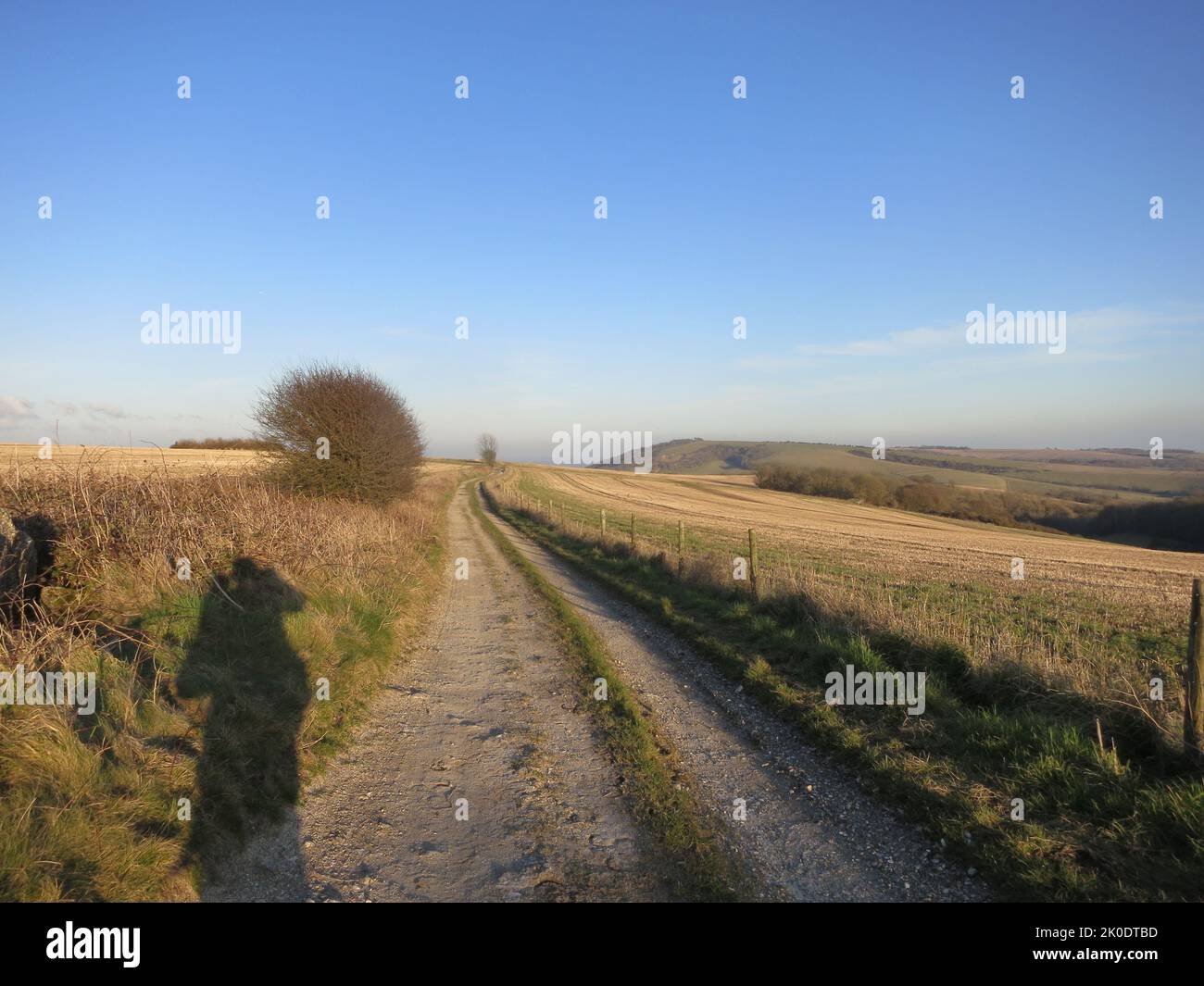 The South Downs Way National trail and park. long distance footpath ...
