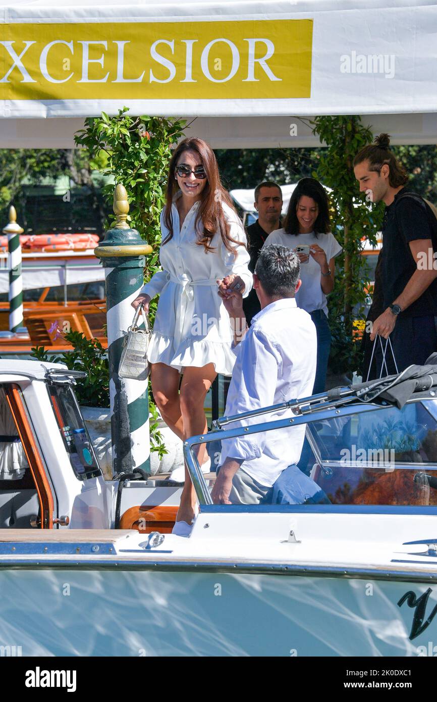 Chiara Bontempi , Gianmarco Tamberi 79th Venice Film Festival People at ...