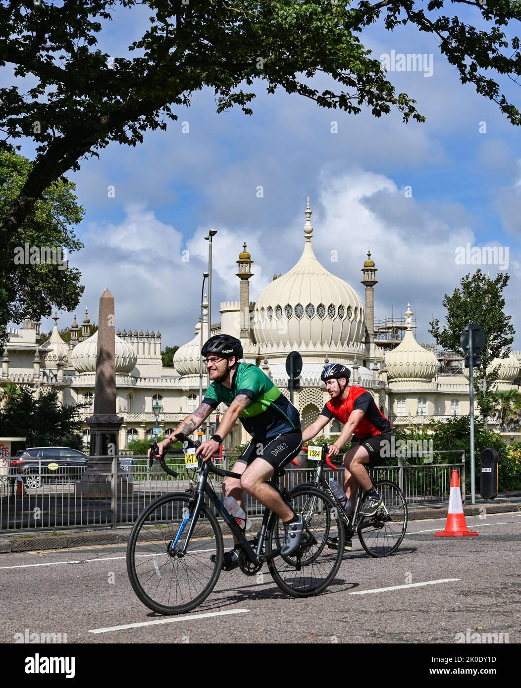 Brighton UK 11th September 2022 - Riders taking part in the London to ...