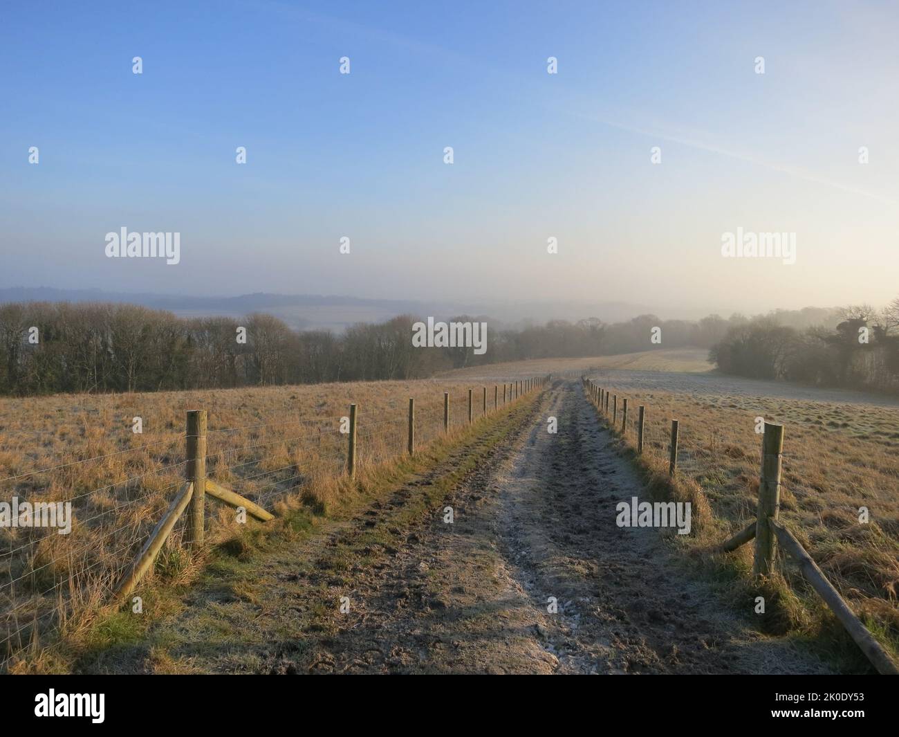 The South Downs Way National trail and park. long distance footpath ...