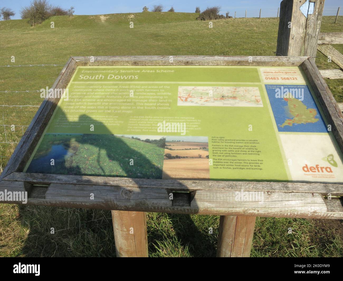 The South Downs Way National trail and park. long distance footpath ...
