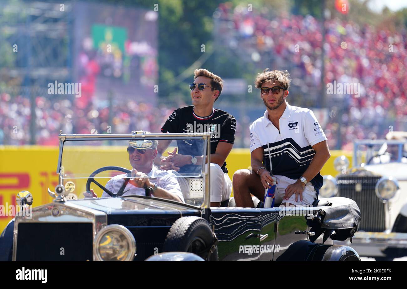 George russell and pierre gasly hi-res stock photography and images - Alamy