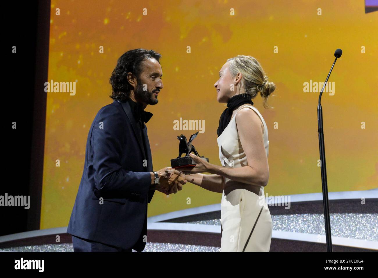 Giulio Base , Katie Davison 79th Venice Film Festival Awarding ceremony ...