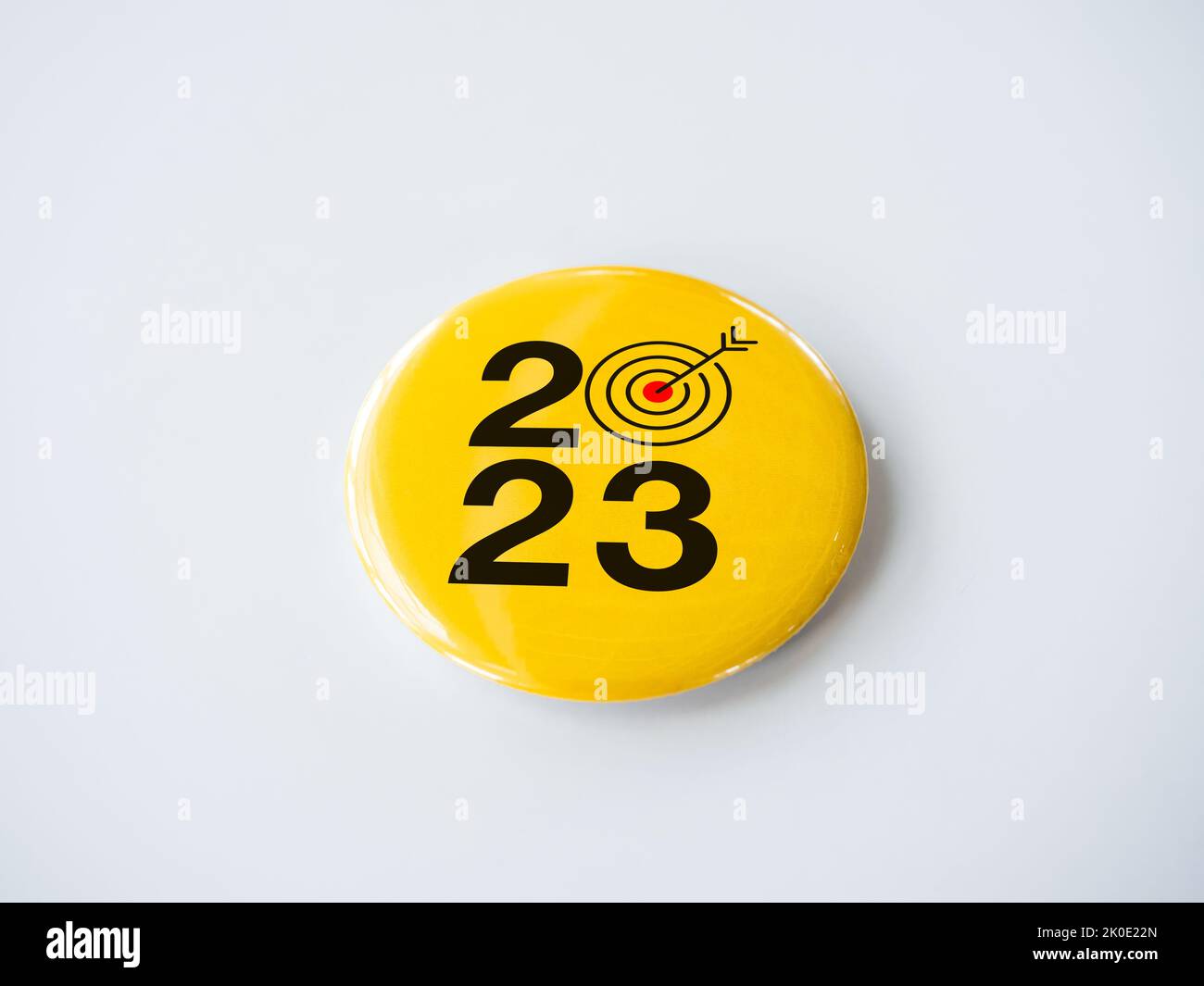 2023 Happy New year background. Business goal with year numbers and red ...