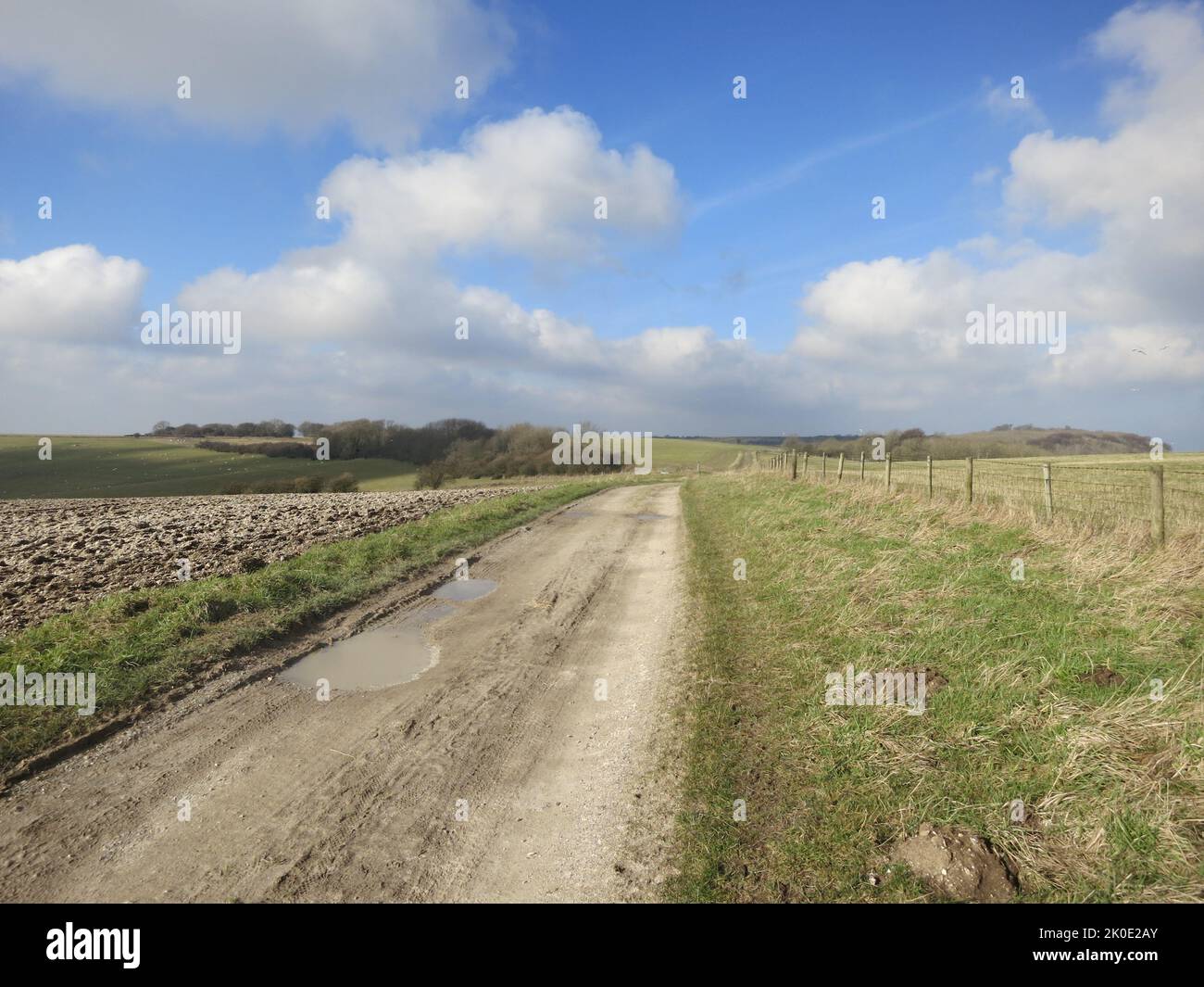The South Downs Way National trail and park. long distance footpath ...