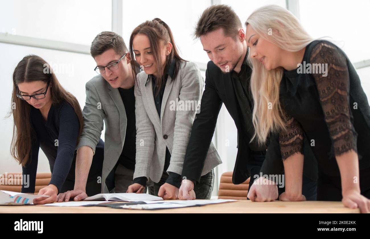 working group discussing the new financial strategy Stock Photo - Alamy