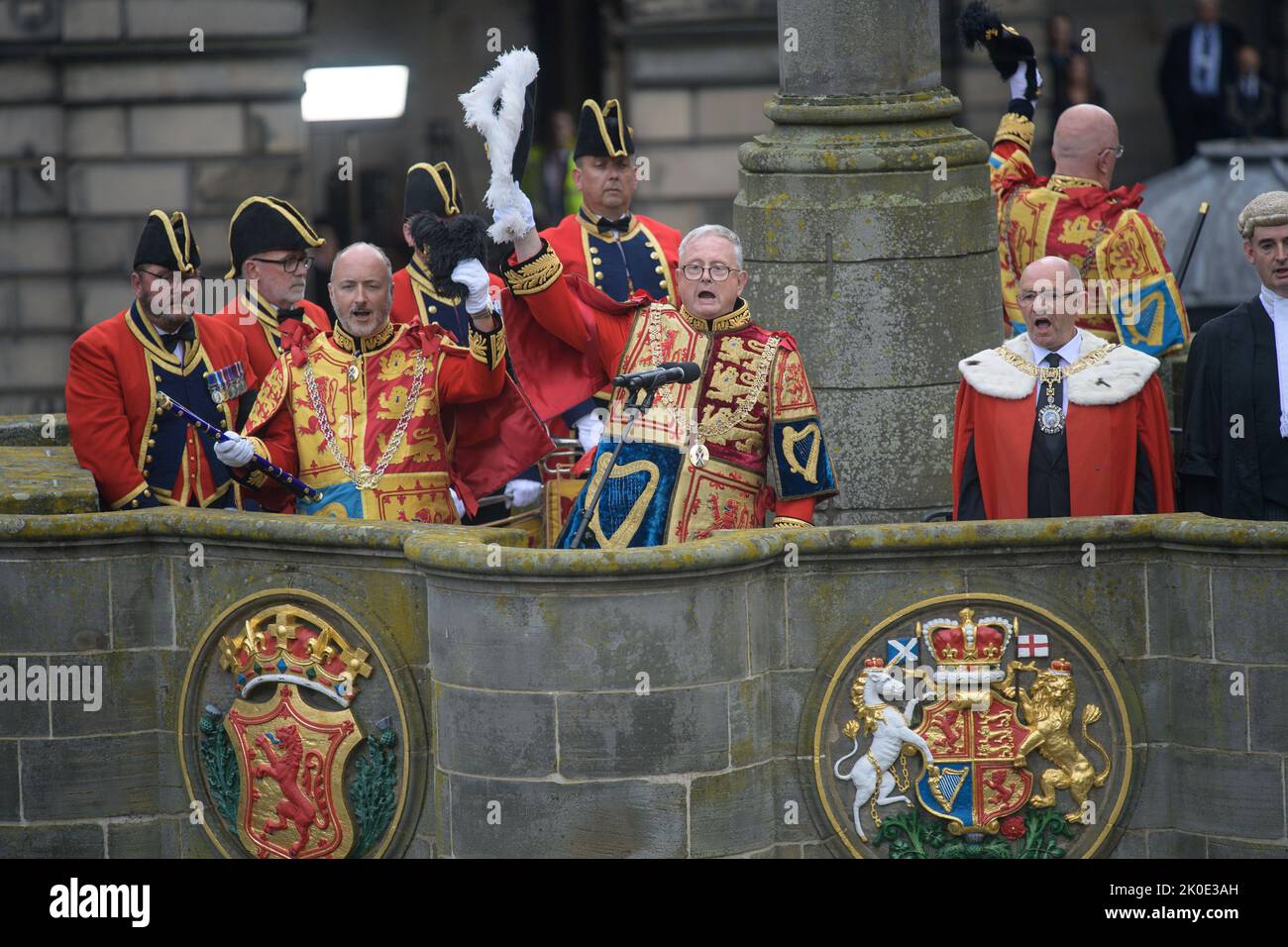 The Lord Lyon leads Three Cheers for the King at an Accession ...
