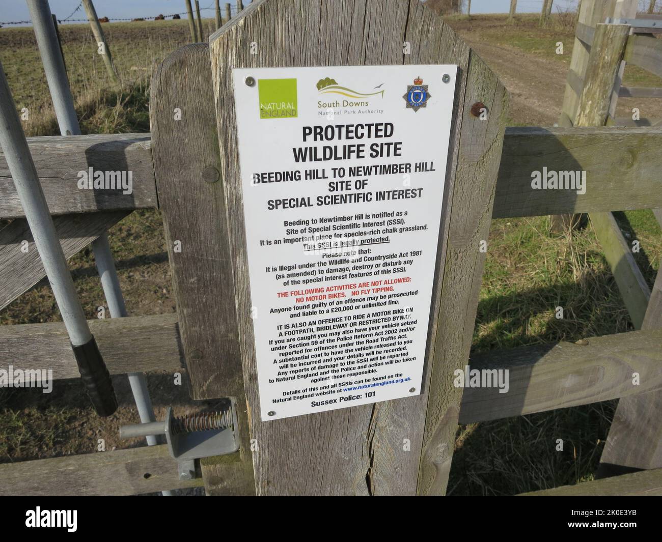 The South Downs Way National trail and park. long distance footpath ...