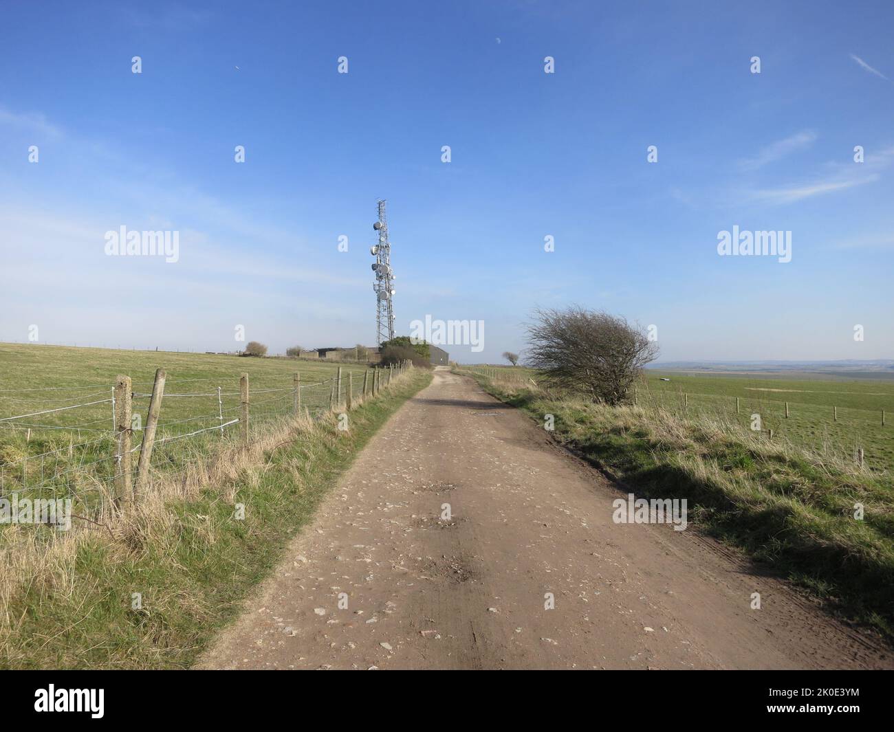 The South Downs Way National trail and park. long distance footpath ...