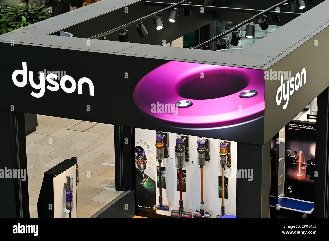 Utrecht, Netherlands - August 2022: Promotional stand for Dyson ...
